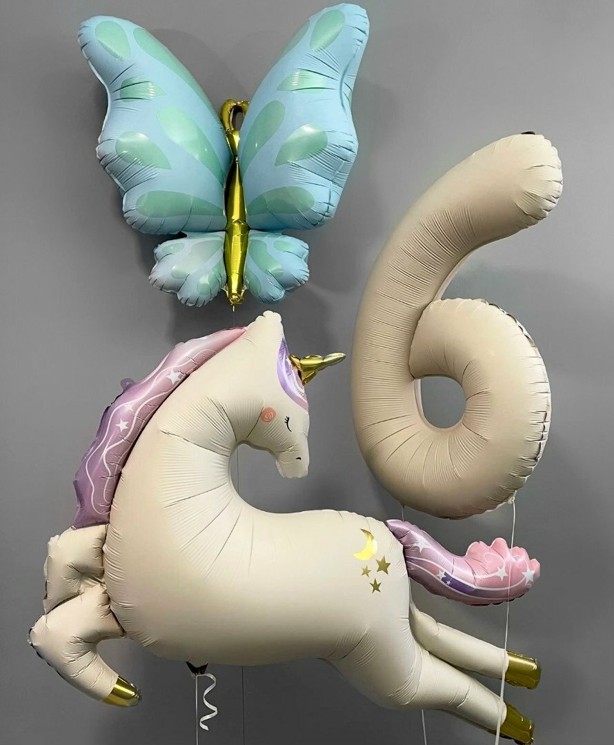 Воздушные шары с гелием «Единорог и чудо»
