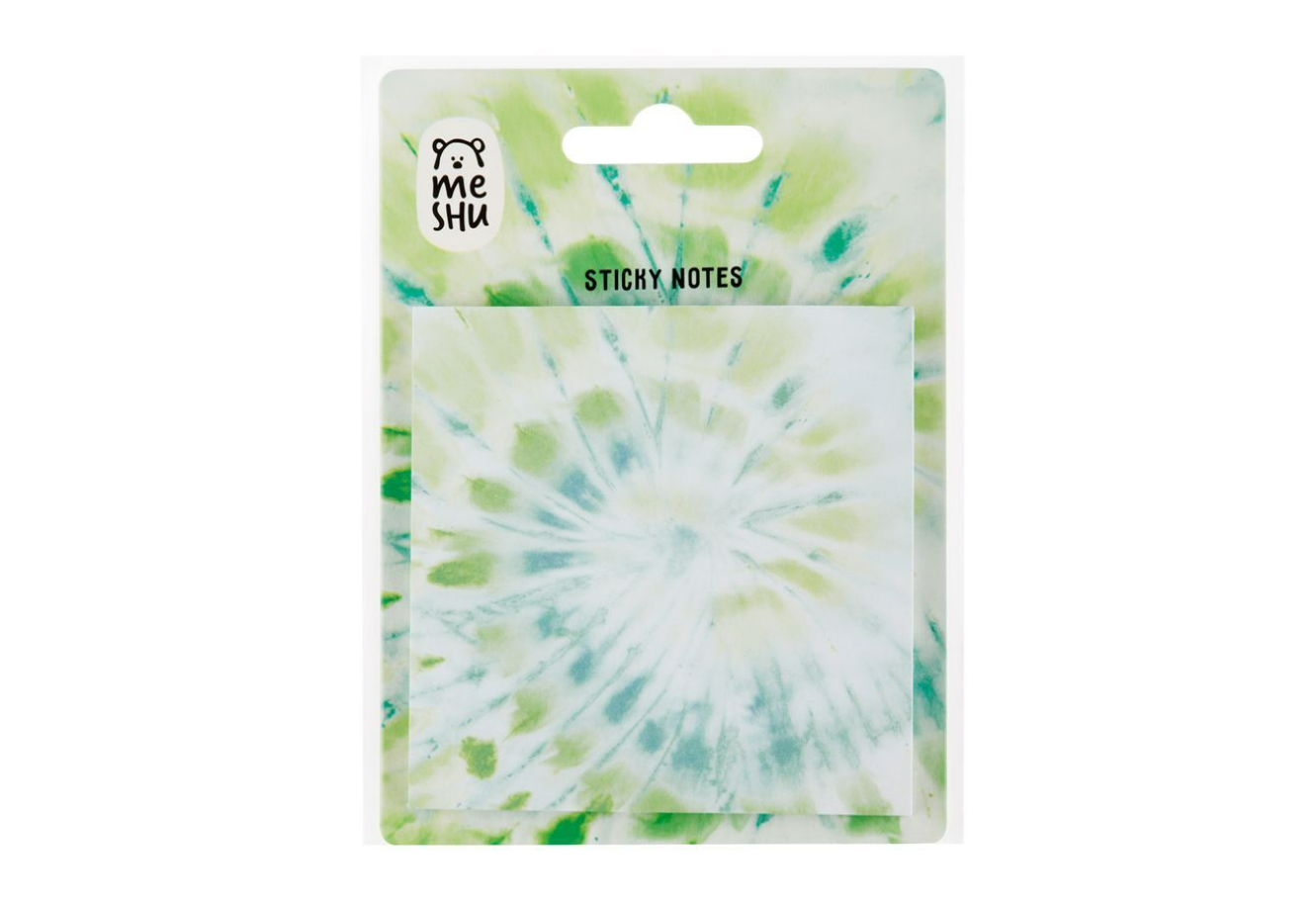 Самоклеящийся блок MESHU "Candy color", 75Х75мм, 50л, европодвес, Lime