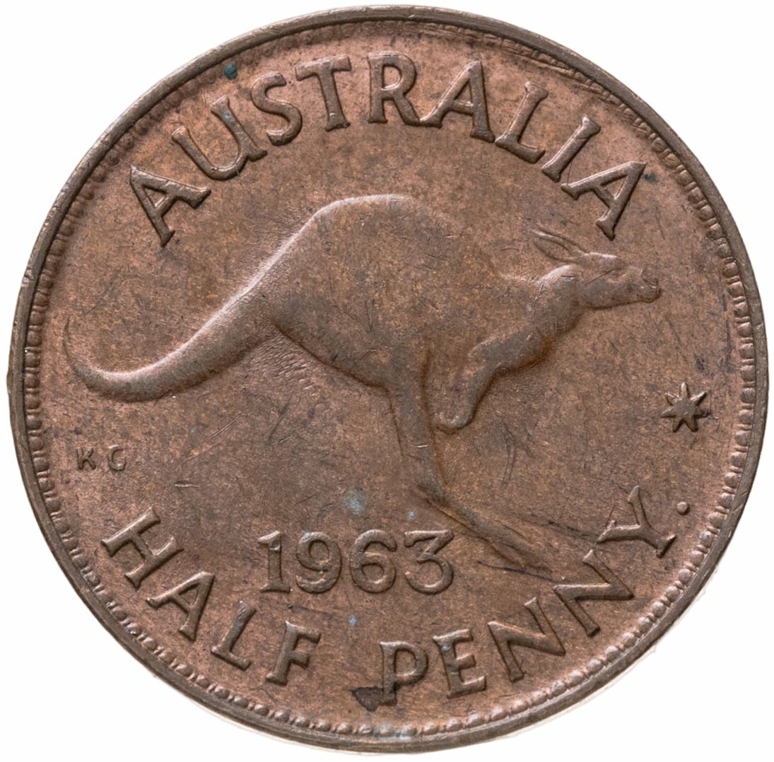 Австралия 1/2 пенни (penny) 1963