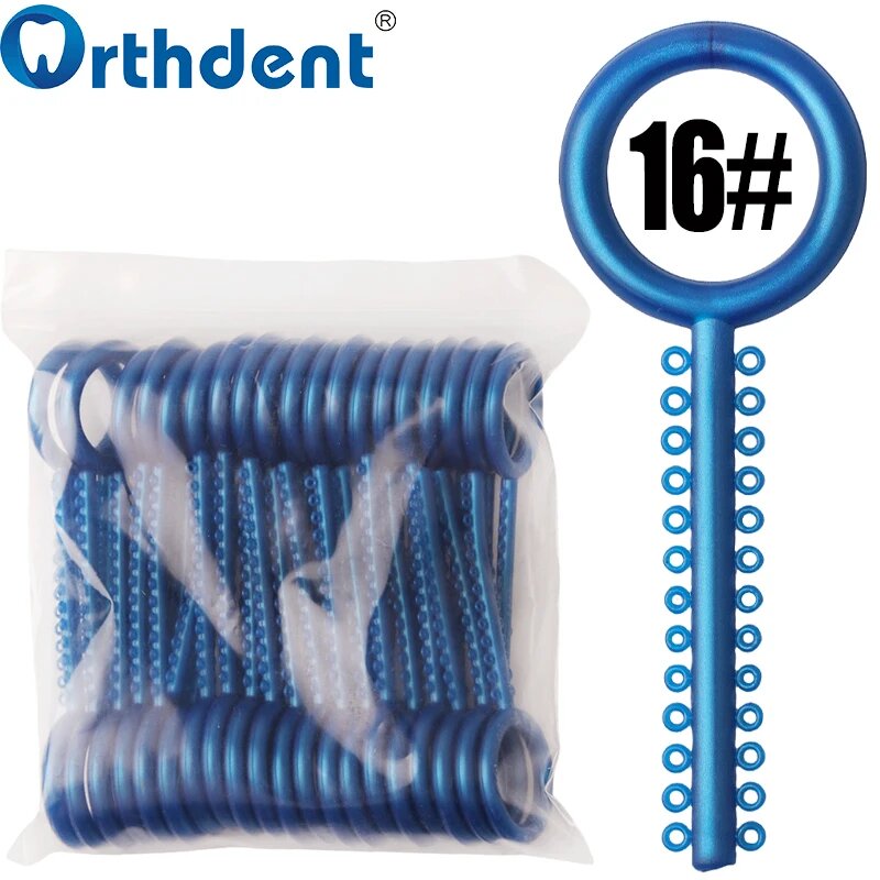 1040 шт. стоматологических ортодонтических эластичных лигатурных резинок для брекетов, Color 16