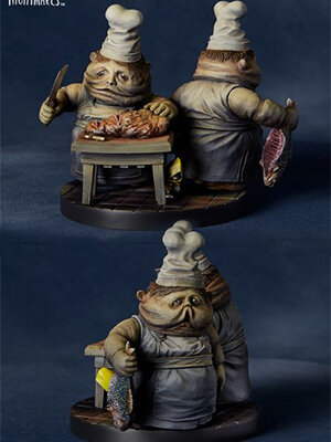 Аниме персонажи Коллекция мини-фигурок Little Nightmares: Близнецы-повара 8cm