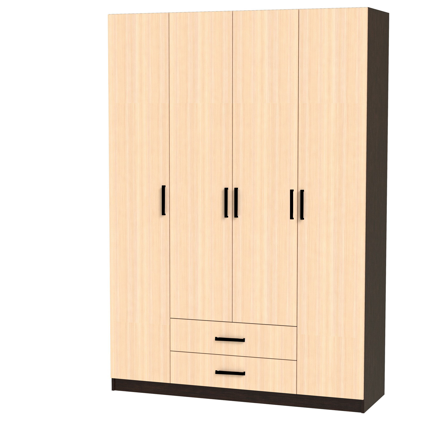 Шкаф-пенал для одежды Феникс М-13 160/210/52 Венге/Дуб молочный