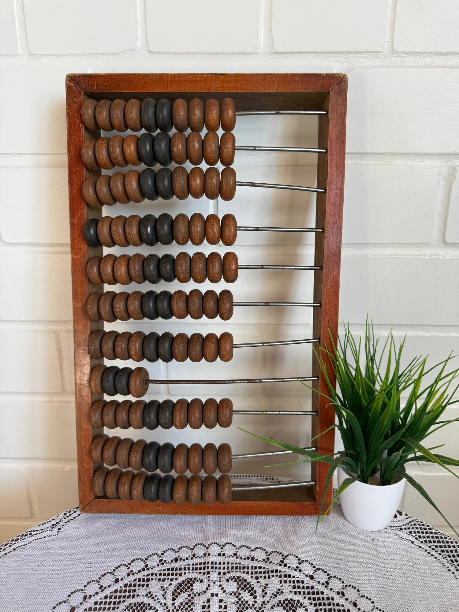 Счеты деревянные СССР, большие, 27 х 45 см.