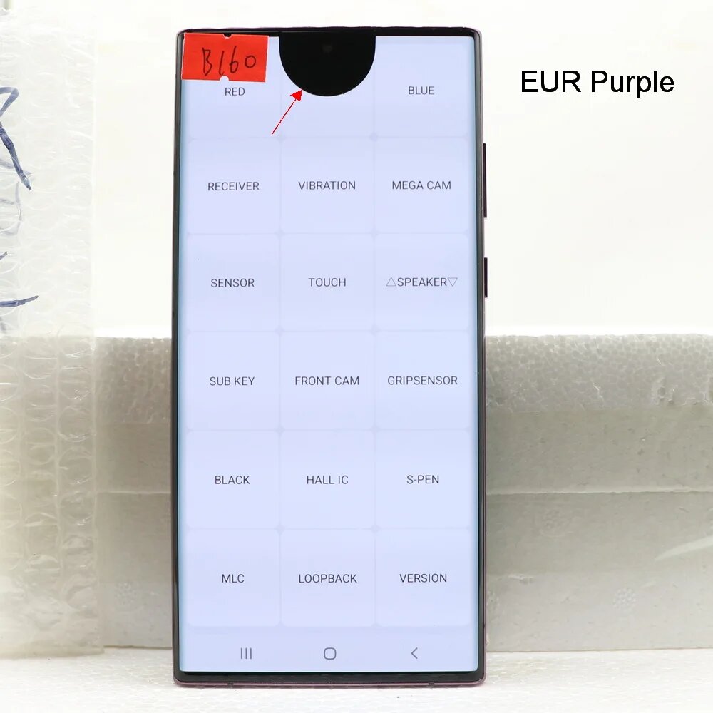 Для Samsung Galaxy S22 Ultra 5G ЖК-дисплей SM-S908 S908F S908U S908N AMOLED Дисплей EUR Purple B160