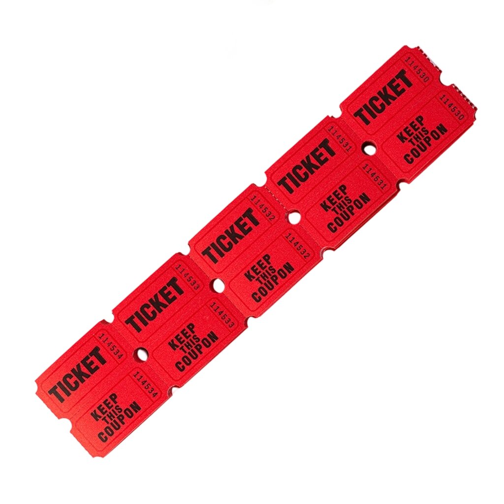 100 шт. Билетов на Мероприятие, Лотерейные билеты в Двух рулонах С Последовательными Номерами Для Мероприятия