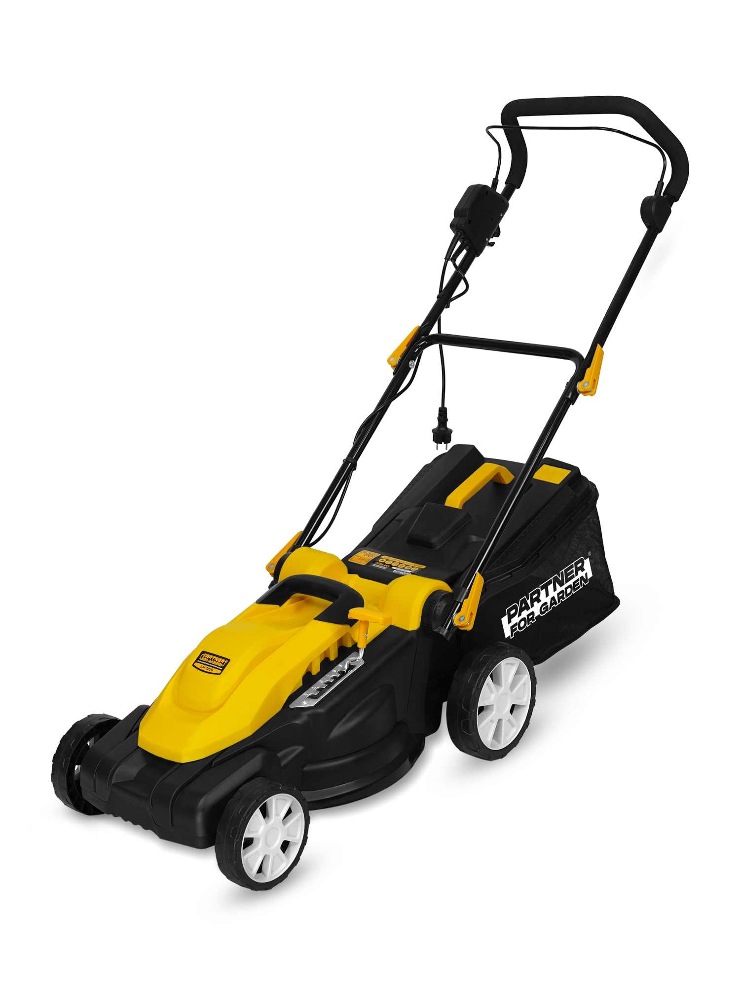 Газонокосилка электрическая Partner for Garden LM 3820 ( 2000Вт, 3500 об/мин, ширина кошения 380мм, 40л объём травосборника )