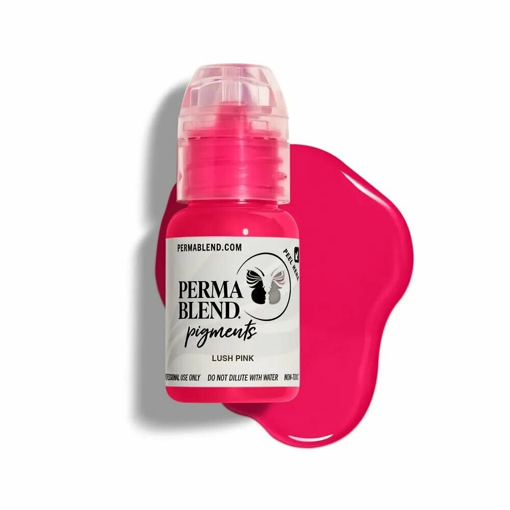 Perma Blend Lush Pink Пермабленд Макияжа Пигмент для татуажа губ, PMU пигмент, 15 мл