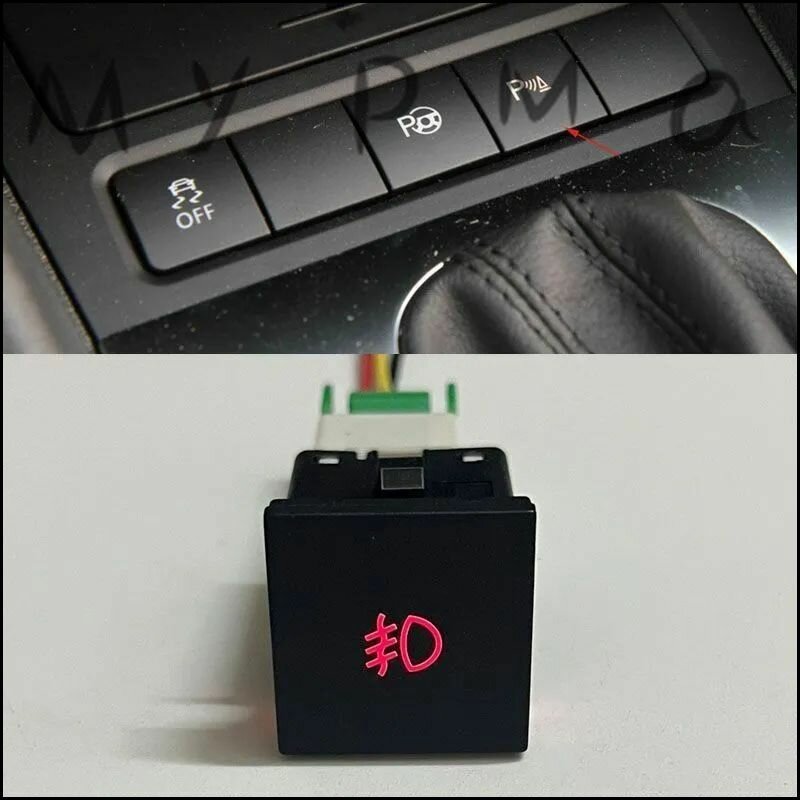 Кнопка на приборной панели 12V, 3-проводная LED для Volkswagen Golf 6, Jetta 5 (MK5), Caddy, EOS, Scirocco — замена и подсветка