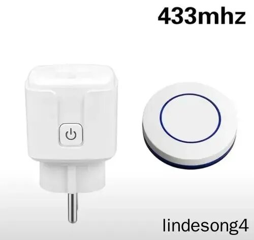 Умная Розетка с кнопкой дистанционного управления dingshang 433mhz