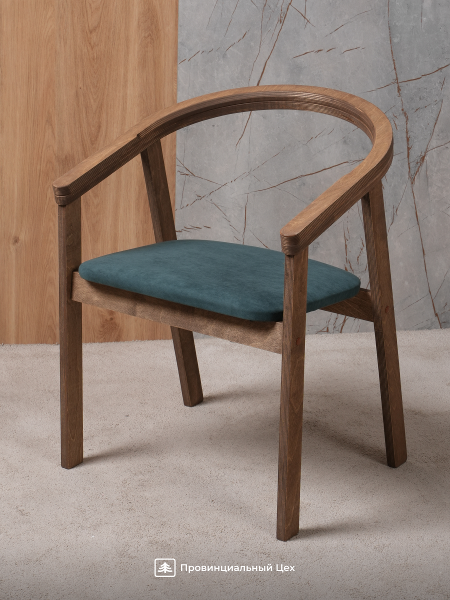 Набор стульев для кухни и гостиной со спинкой мягкие, деревянные кресла / 1 штуки