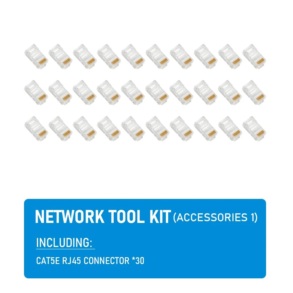 30шт RJ45 коннектор для сети