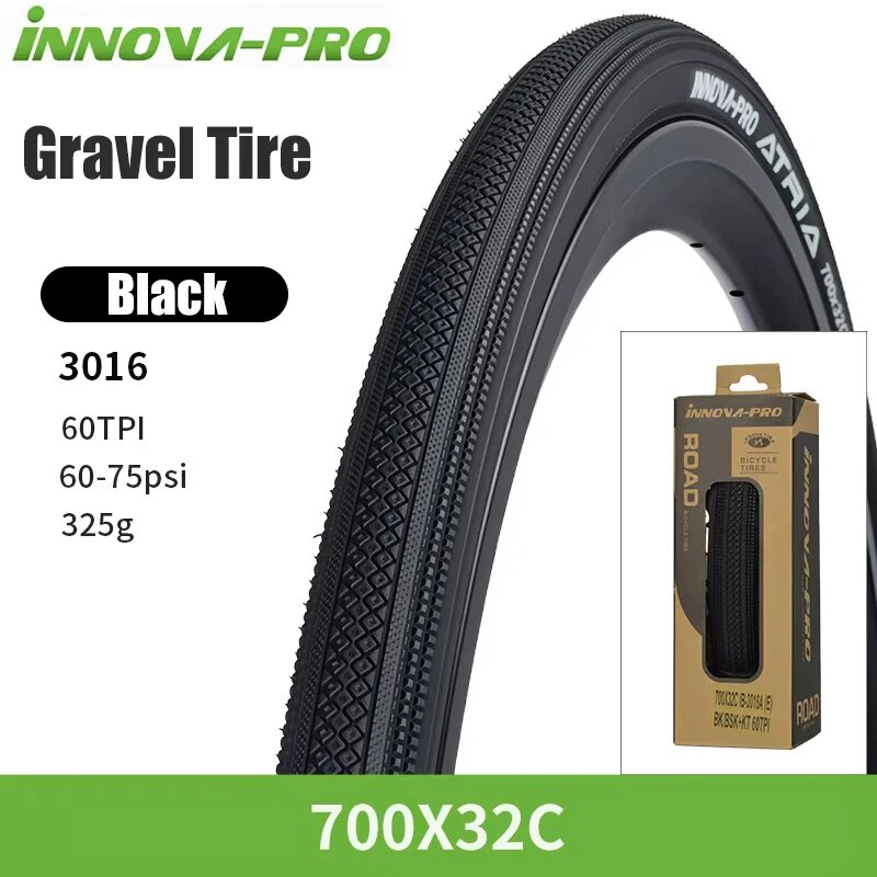 INNOVA-PRO 700x32C шины для гравийного велосипеда синие Черный, IB-3016 32C Black