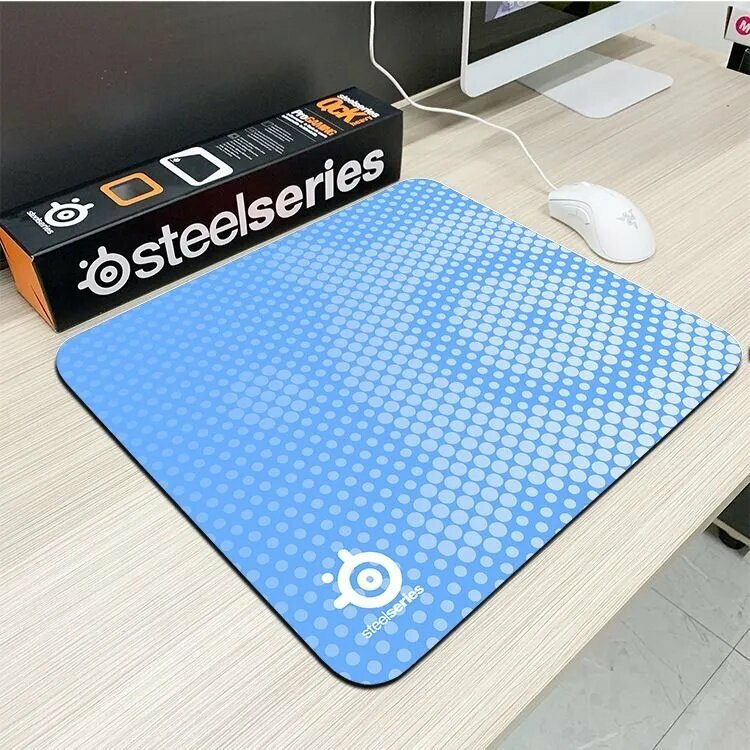 SteelSeries Коврик для мышки, L, синий, белый