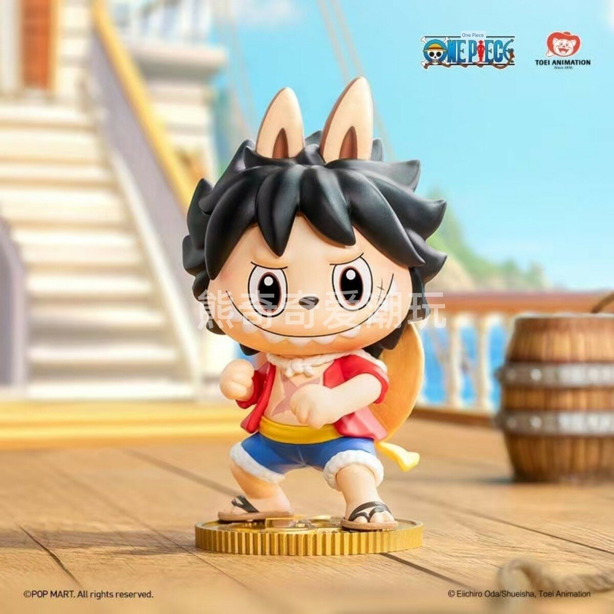 POP MART LABUBU One Piece Монки Д. Луфи - коллекционная фигурка в слепой коробке
