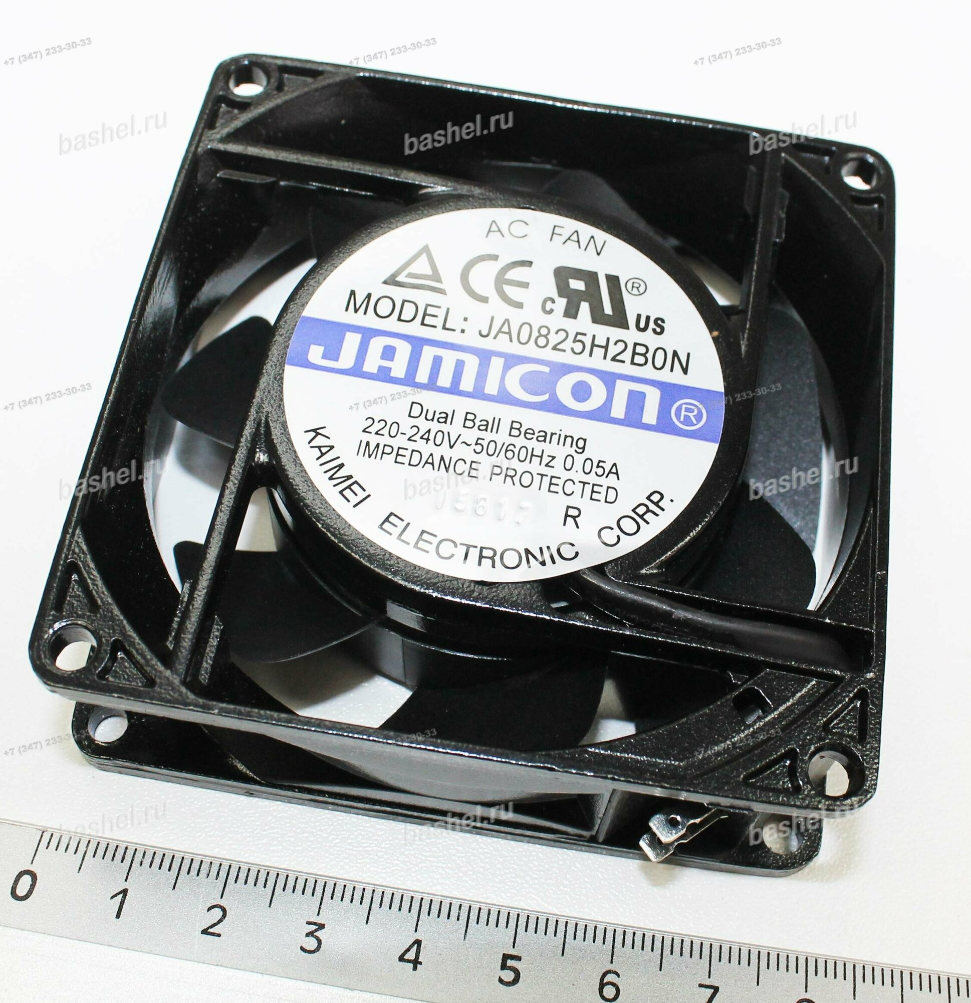 80х80х25мм, JA0825H2B, Вентилятор AC, 220VAC, 0.05A