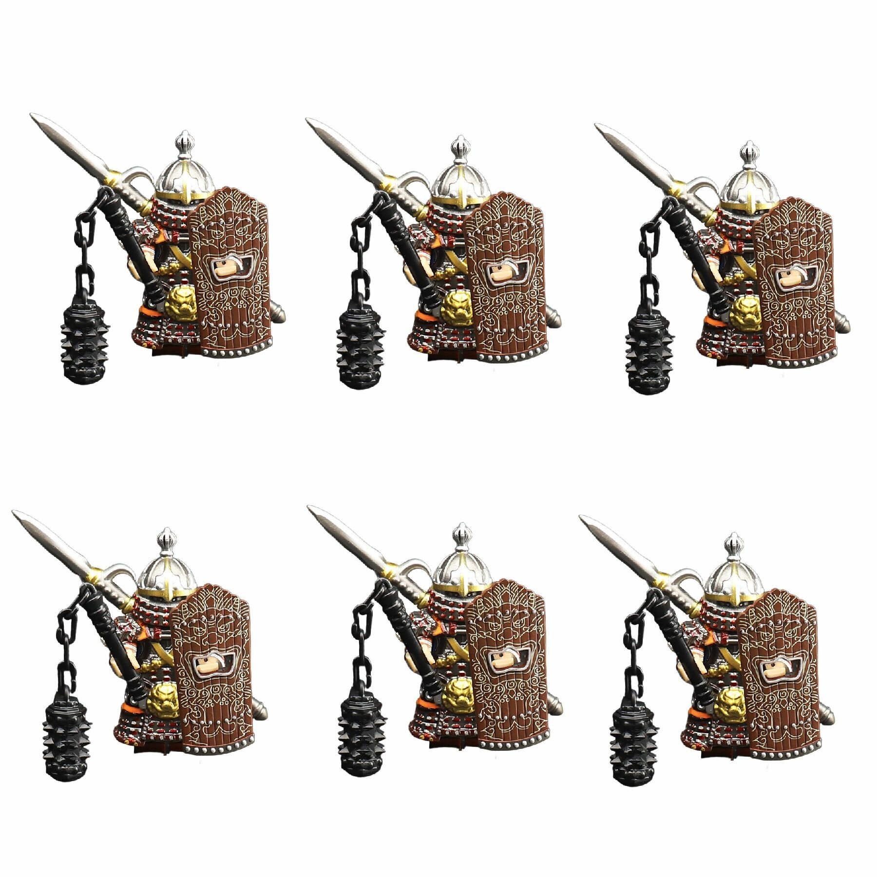 Набор минифигурки Космический десантник Space Marine / soldier солдат/ совместимы с конструкторами 6шт (4.5см, пакет)