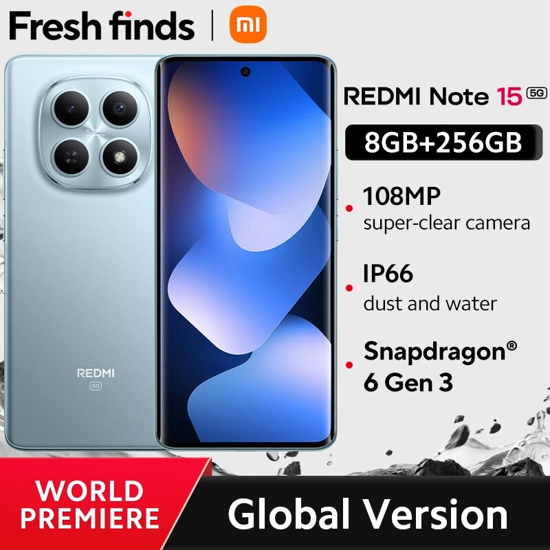 Смартфон Xiaomi Redmi Note 15 5G, 8/256ГБ, global