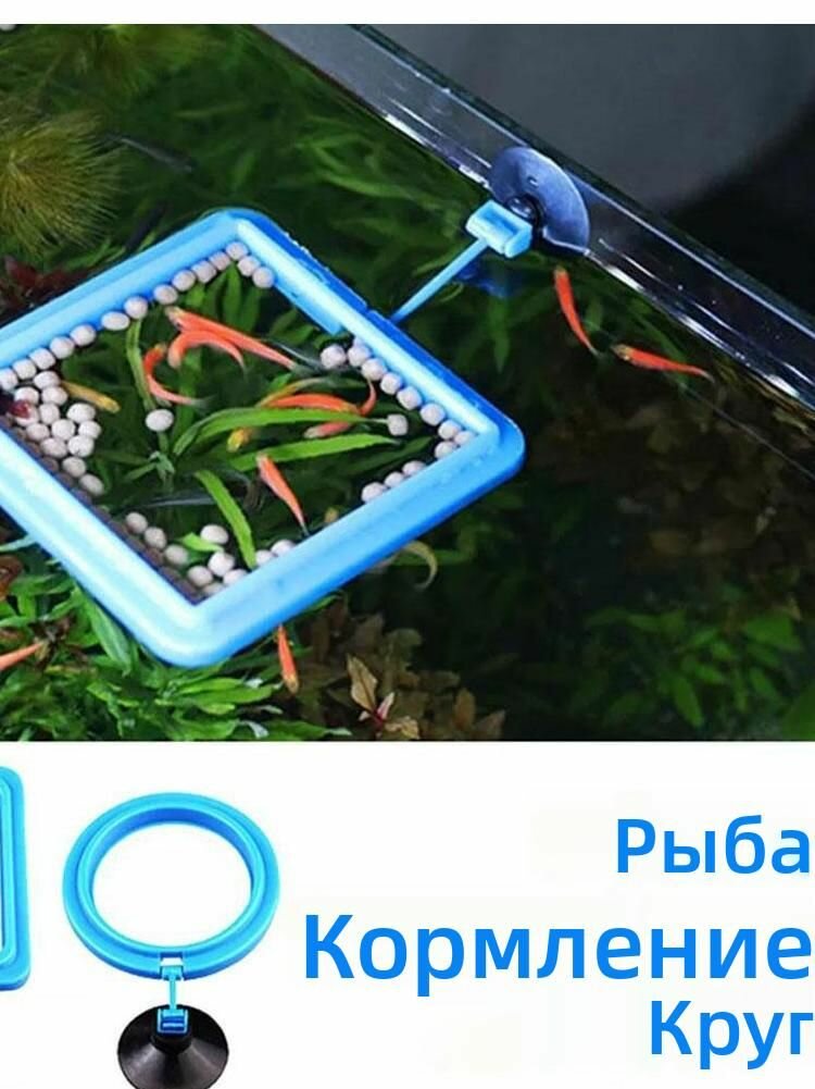 Кормушка для рыб, кольцо для кормления аквариума, простота в эксплуатации, удобное кормление и поддержание качества воды
