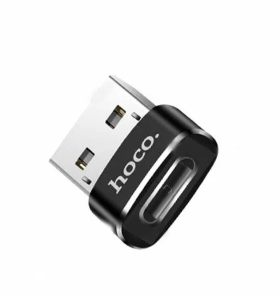 Адаптер HOCO USB Type-C (m) - USB (m) UA6 черный (6957531064138)