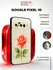 Черный матовый чехол на Google Pixel 10 / Гугл Пиксель 10 с принтом Гербарий роз...