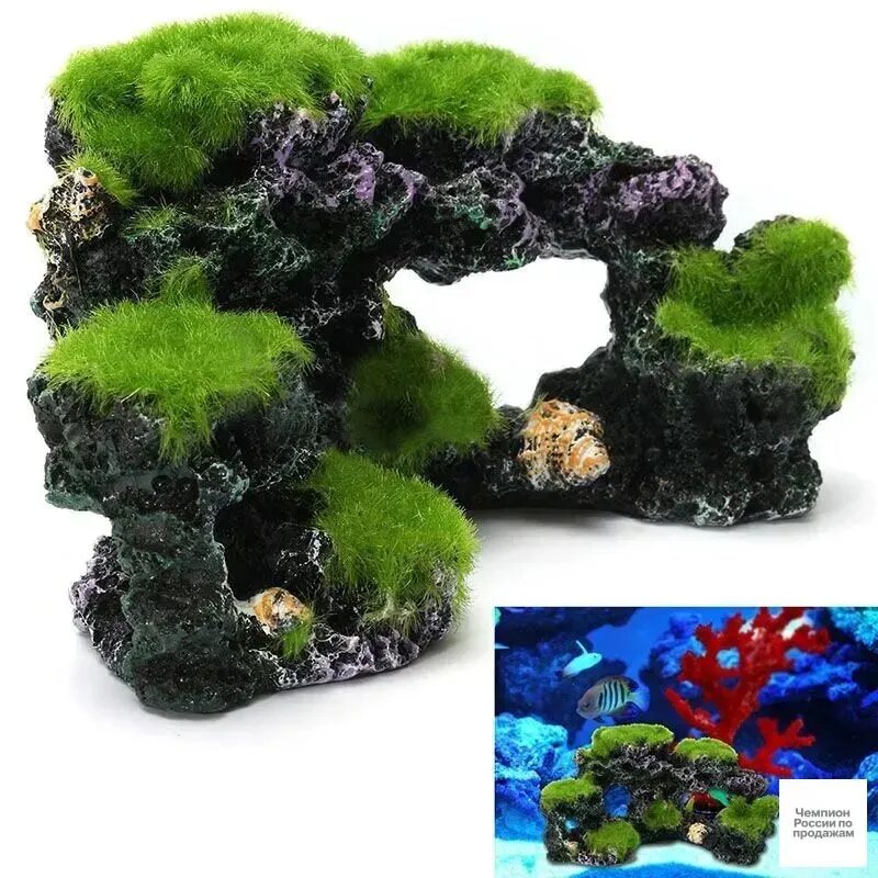 Аквариум Коралловый риф Скала Орнамент