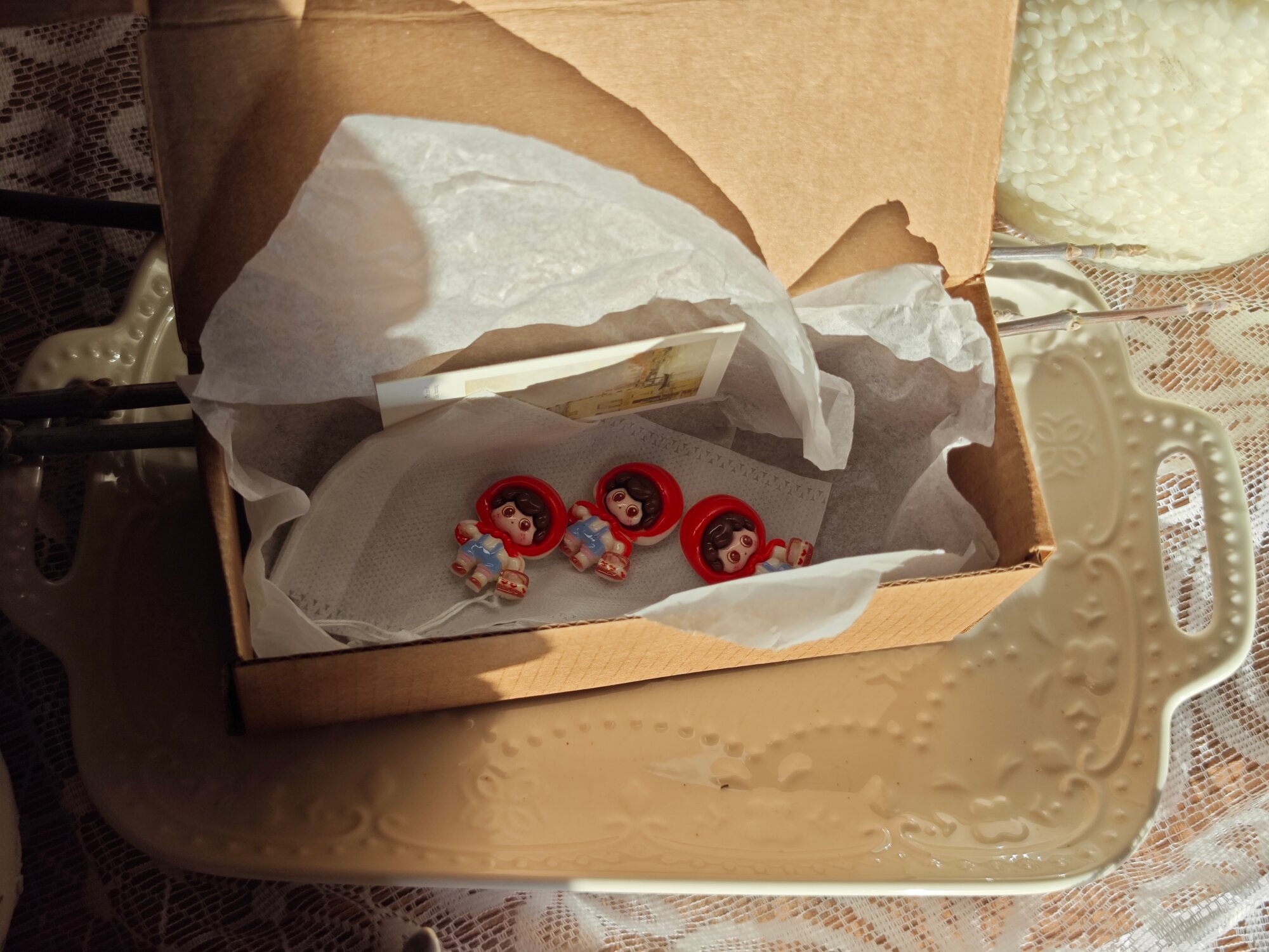 Набор магнитов на холодильник «Красная Шапочка», акриловый, фигурные, 3шт./уп.