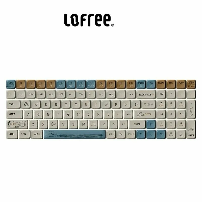 Lofree Игровая клавиатура , светло-синий