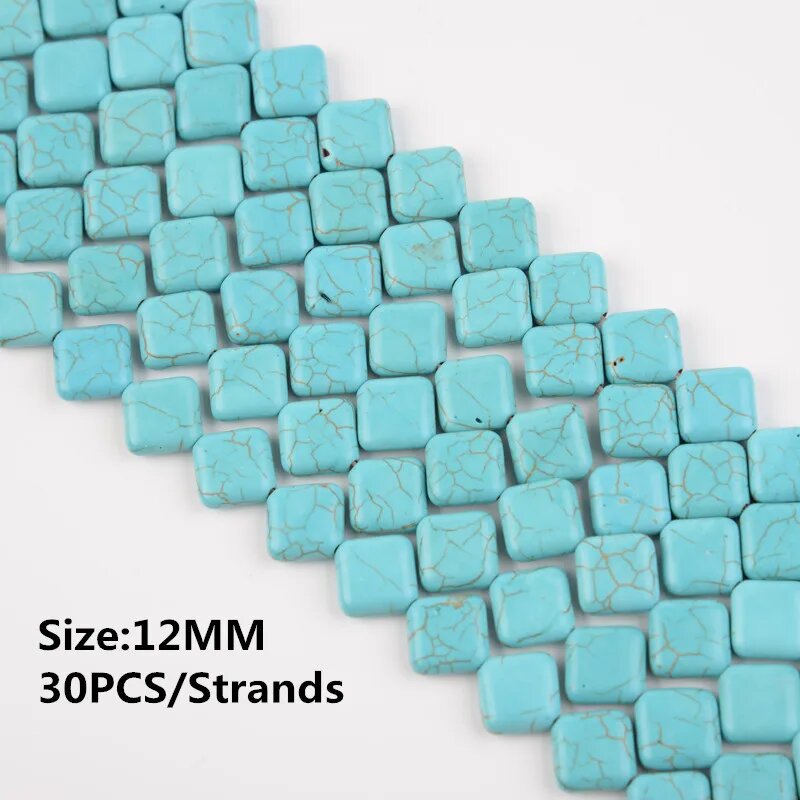 4 стиля, разные формы, на выбор, синие бирюзовые каменные натуральные бусины для нерегулярных сережек, натуральный камень, бирюза, изготовление ювелирных изделий