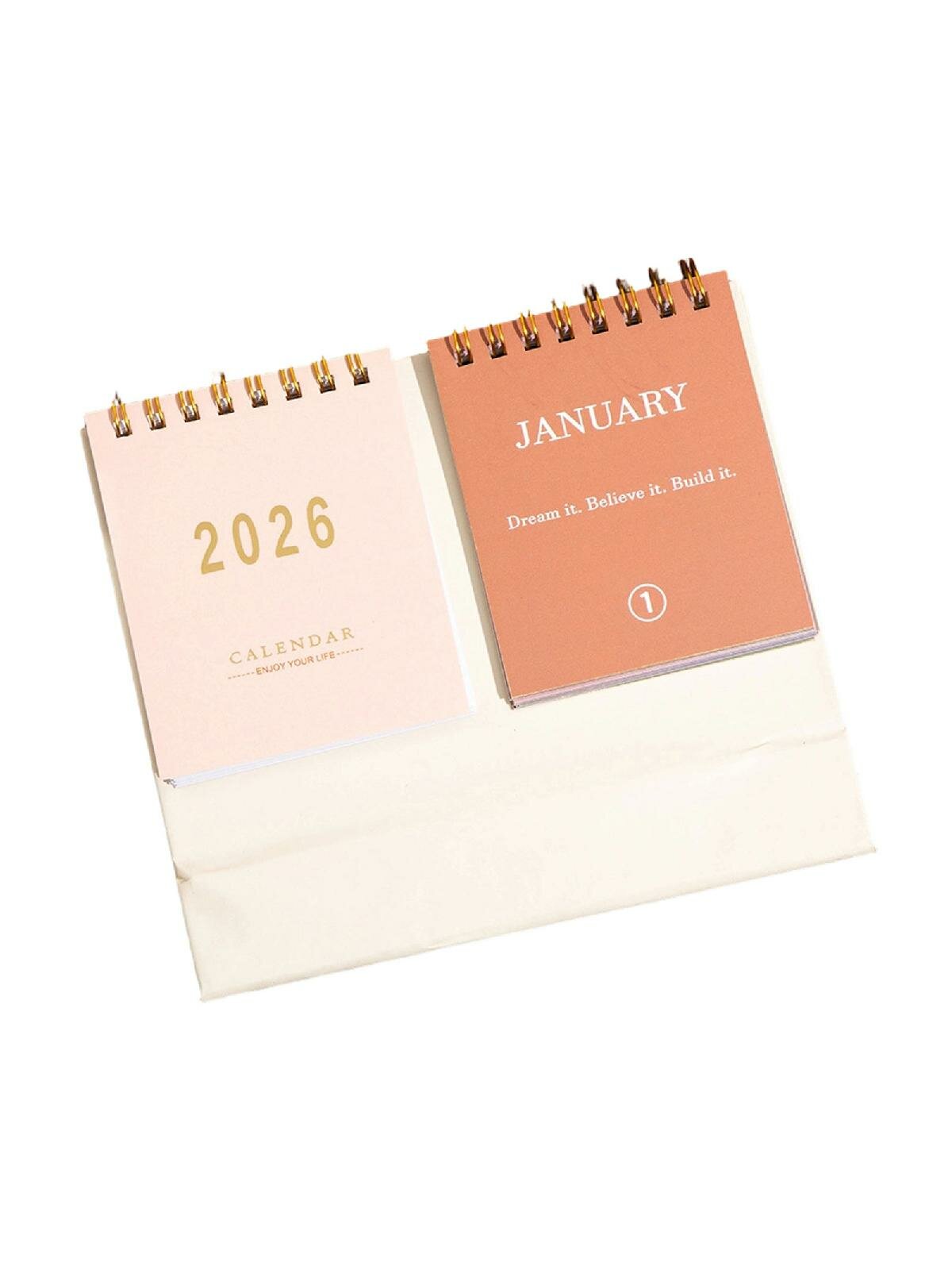 Двухрядный календарь на 2026 год с ежемесячными вдохновляющими цитатами для мотивации