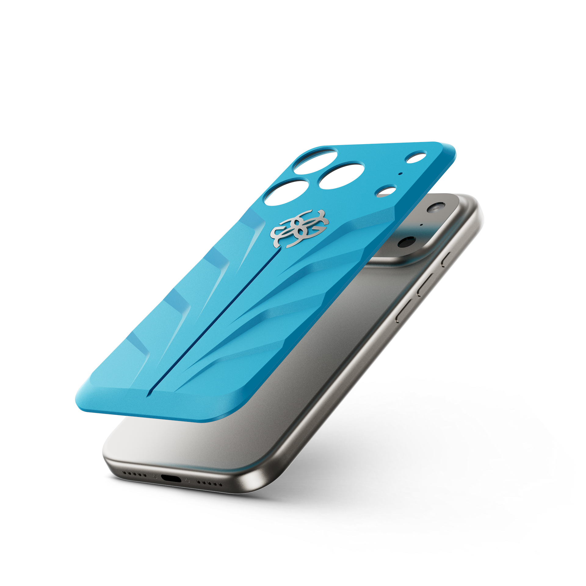 Чехол Golden Concept для iPhone 17 Pro на магните - RSR17 - CURACAO BLUE — фото 1