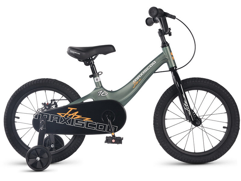 Детский велосипед Maxiscoo Jazz Базовый Плюс 16, год 2026, цвет Зеленый