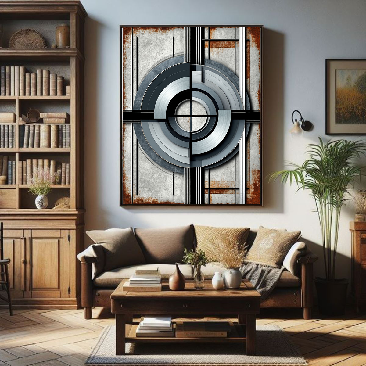 Картина на стену "Интерьерная абстракция" 40х50 см, холст на подрамнике, ArtInter