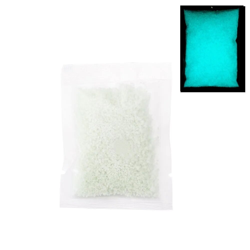 Люминофор порошок светящиеся в темноте светящийся 20 гр, цвет циан