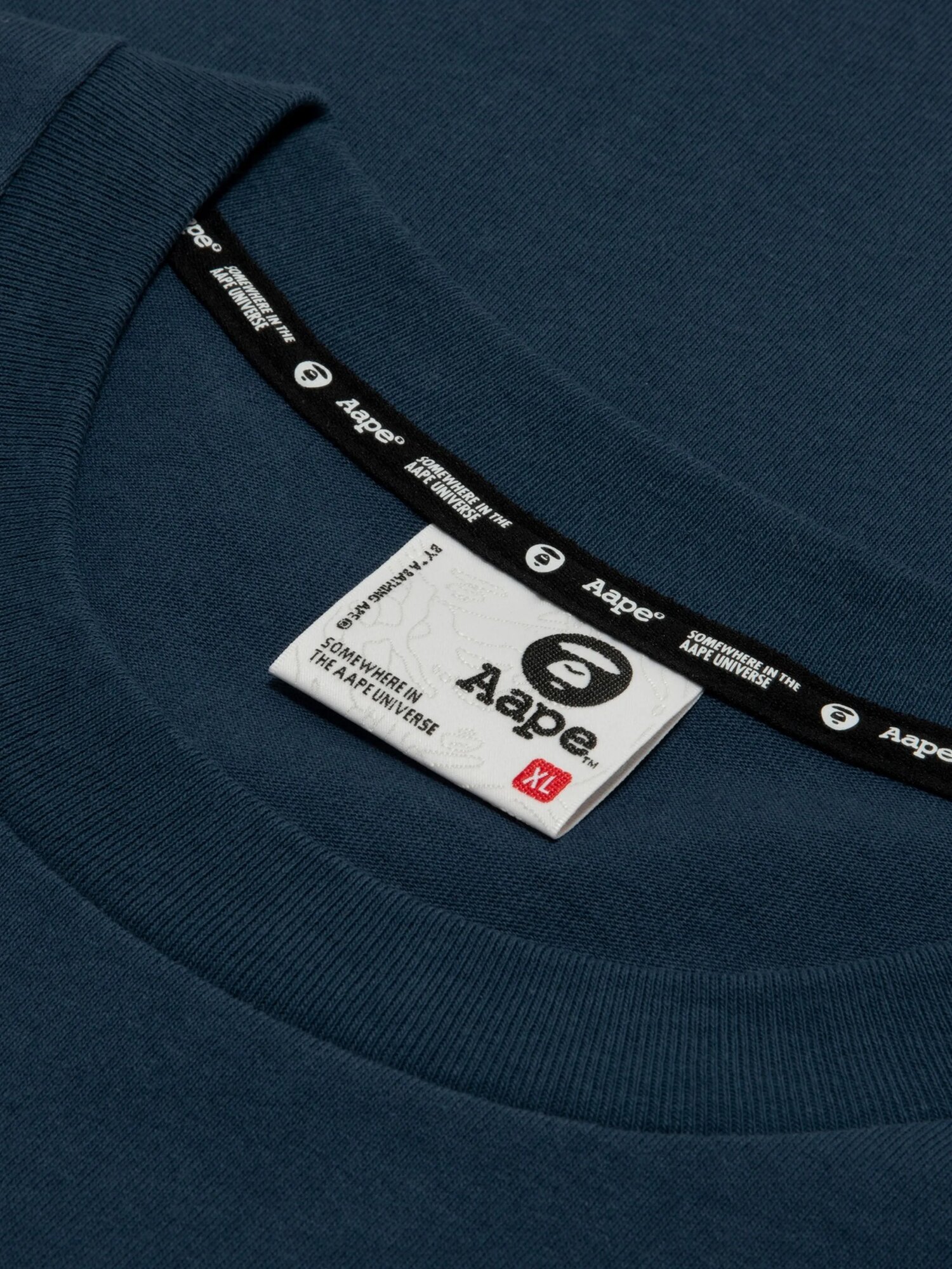 Футболка AAPE BY A BATHING APE, размер L, cиний — фото 1