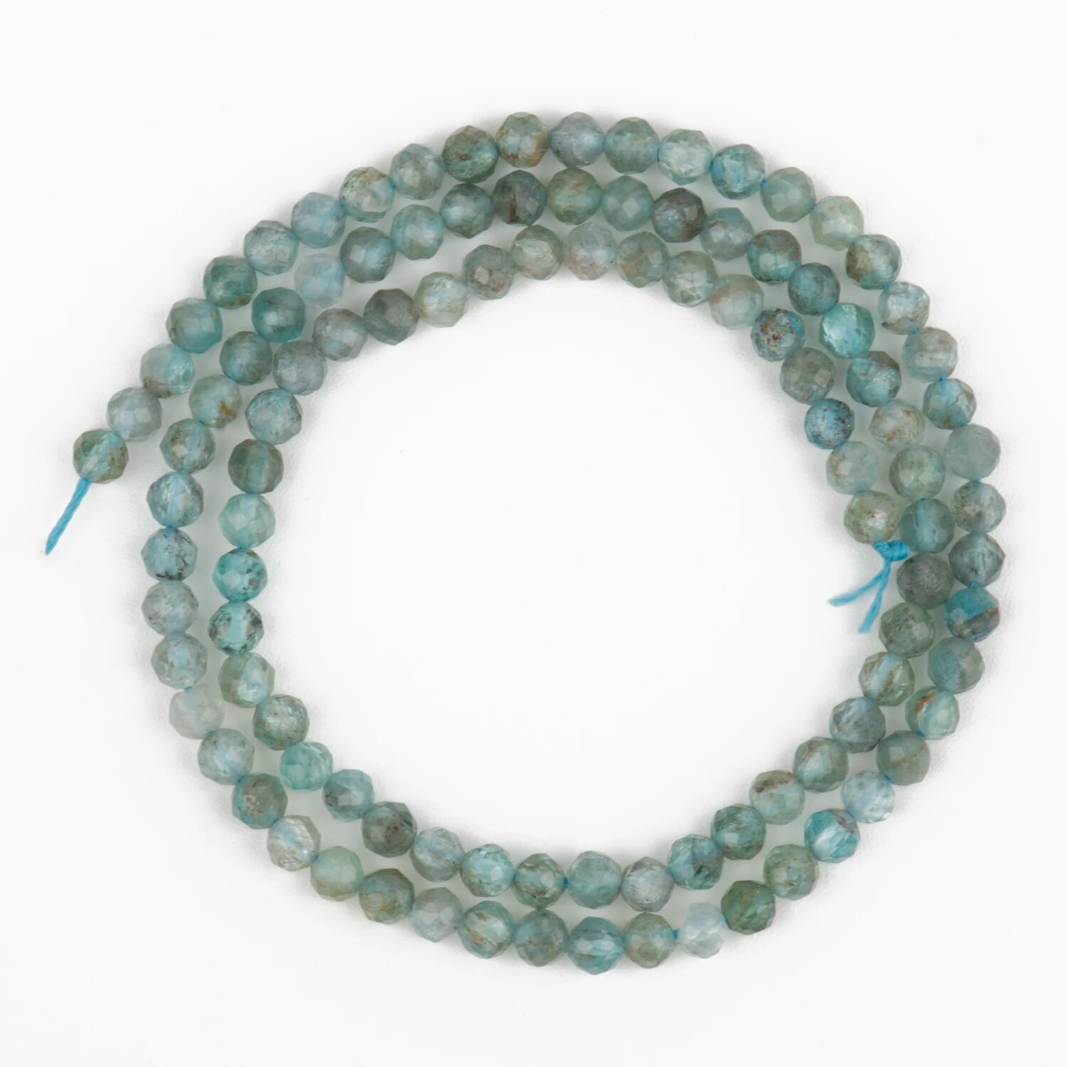 Бусины из синего кианита, 3 мм, 110 шт