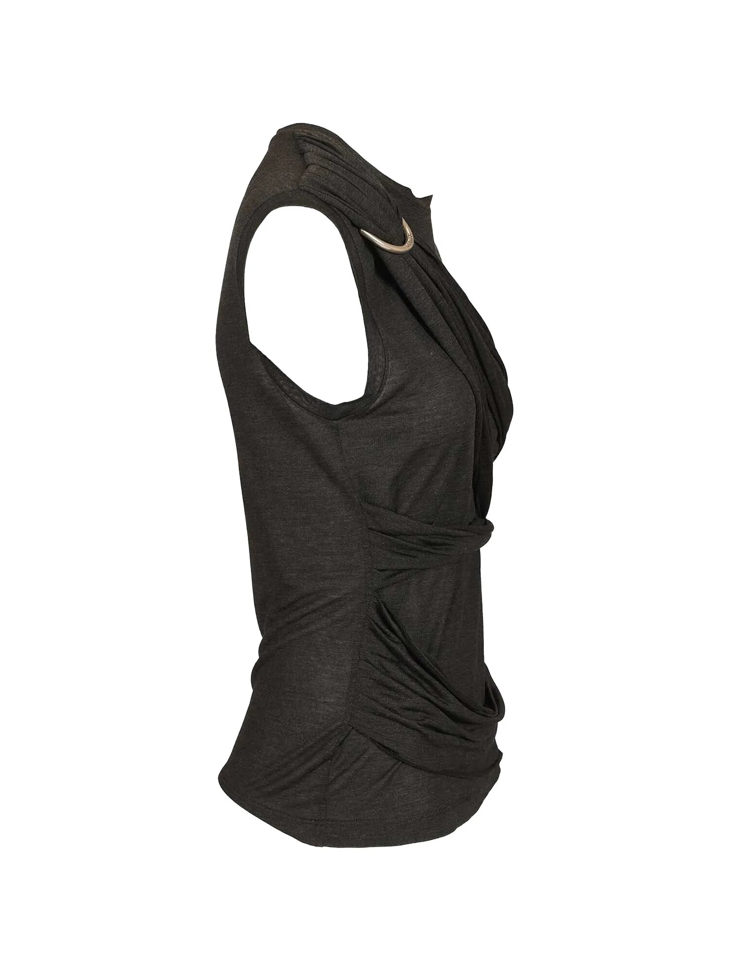 Топ DURAZZI MILANO Draped ring-detail top, размер 42 — фото 1