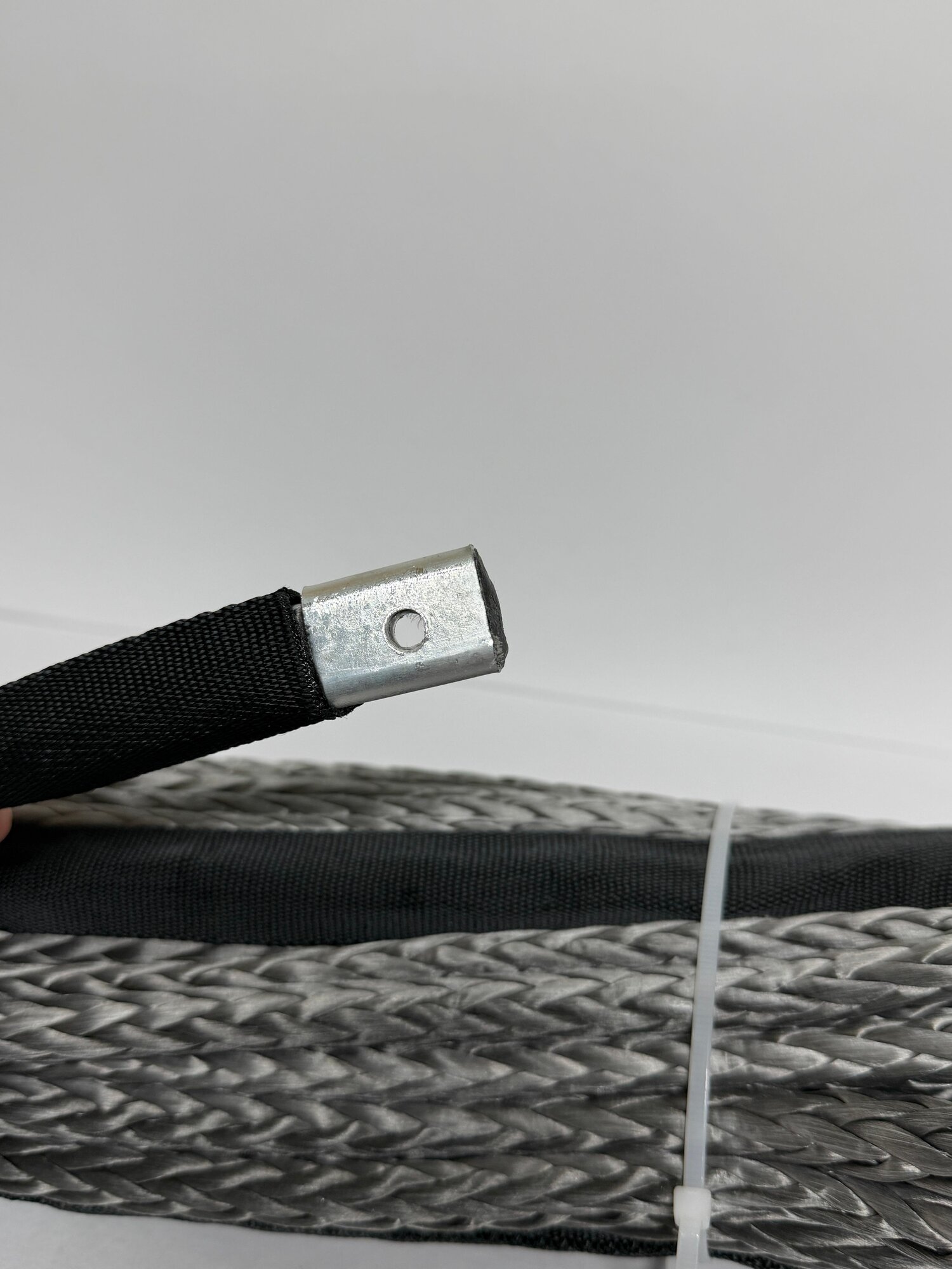 Трос для лебедки синтетический 12 мм х 25 метров кевларовый, канат, усилие на разрыв 12 000 кг серый (1 шт.), арт: 2662-К