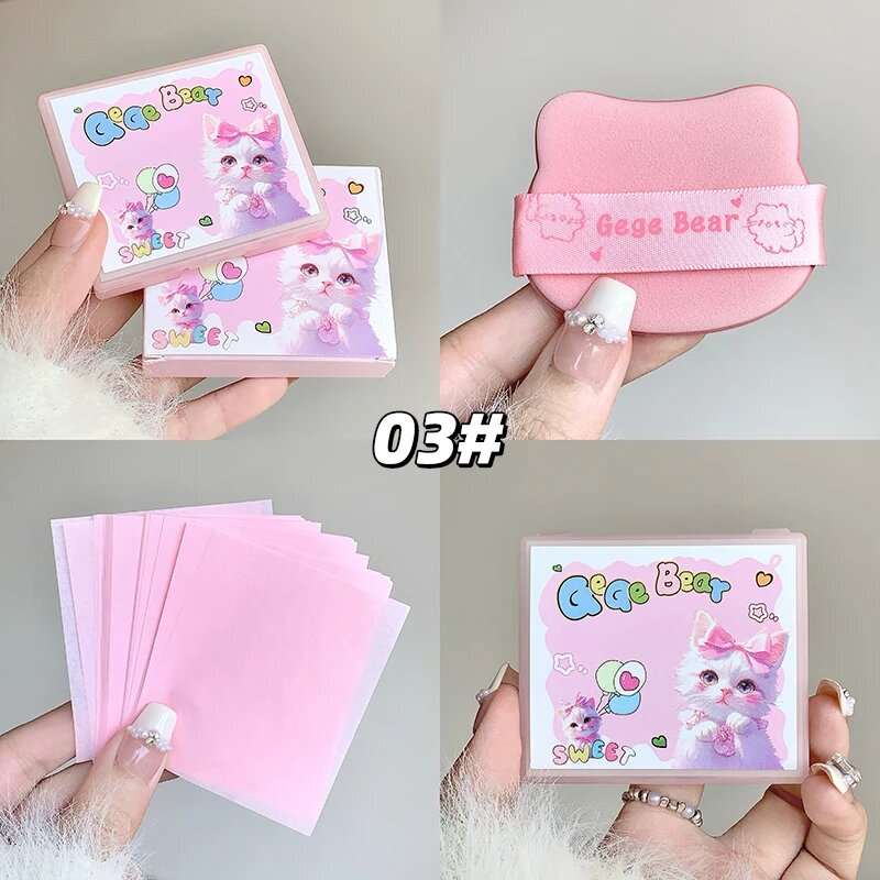 Матирующие салфетки для лица "Goge Bear", цвет 03