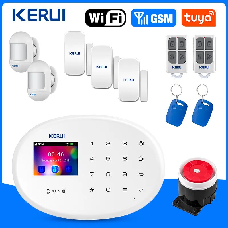 Сигнализация KERUI W202 WIFI GSM для умного дома home alarm 2