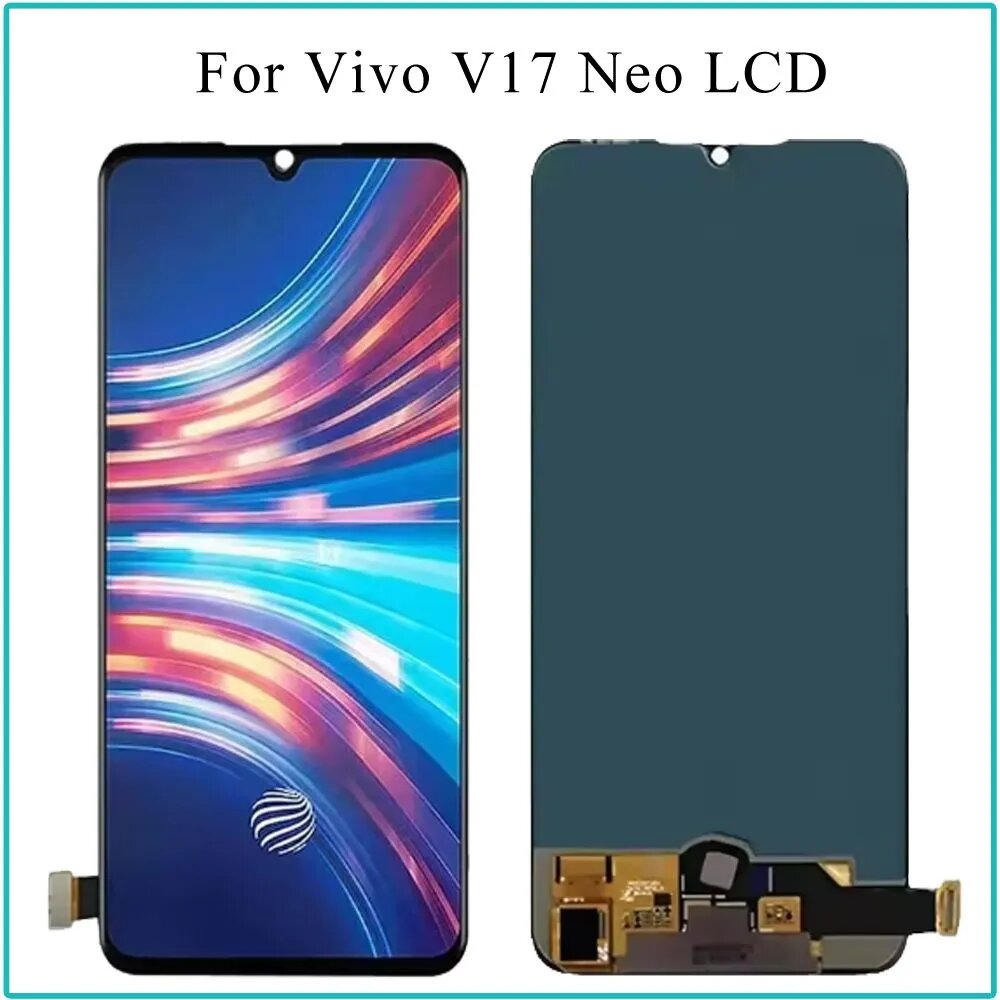 OLED дисплей в сборе с тачскрином для Vivo V17 Neo, черный, для повседневного использования