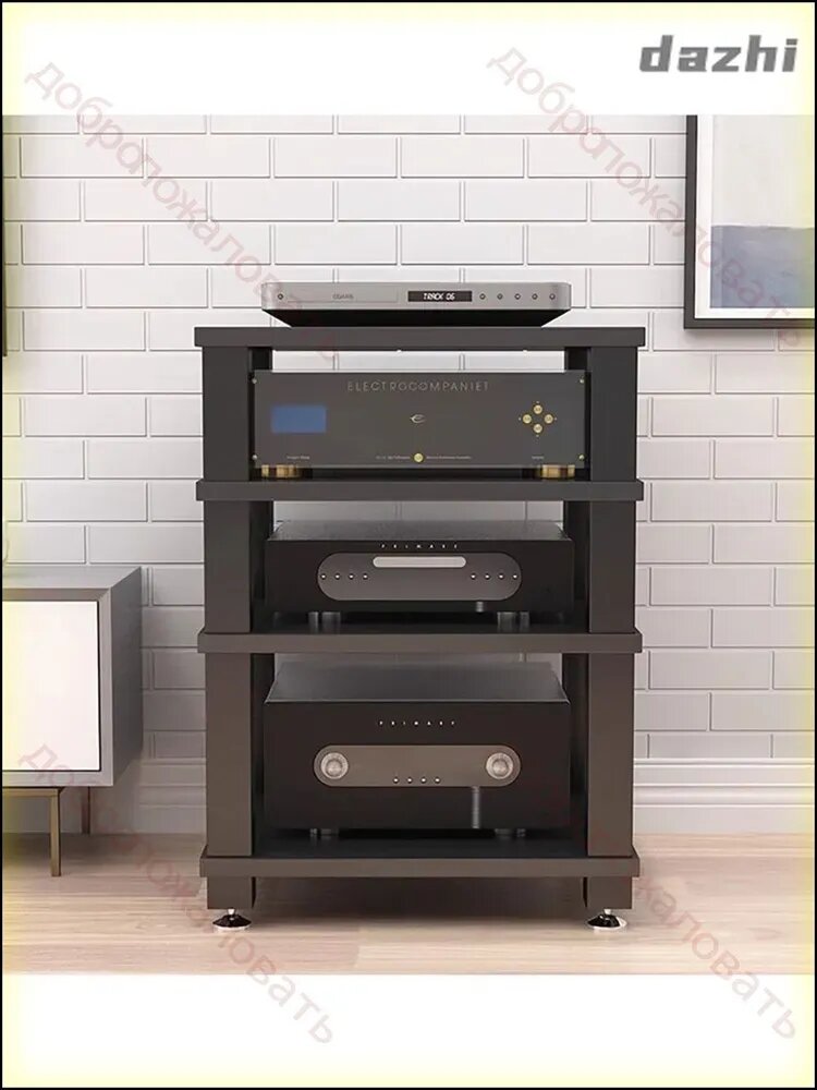 Стойка Для Hi Fi Аппаратуры 4 Этажа, Стойка для Hi fi аппаратуры подходит для гостиной, 60x48x78.5смdz