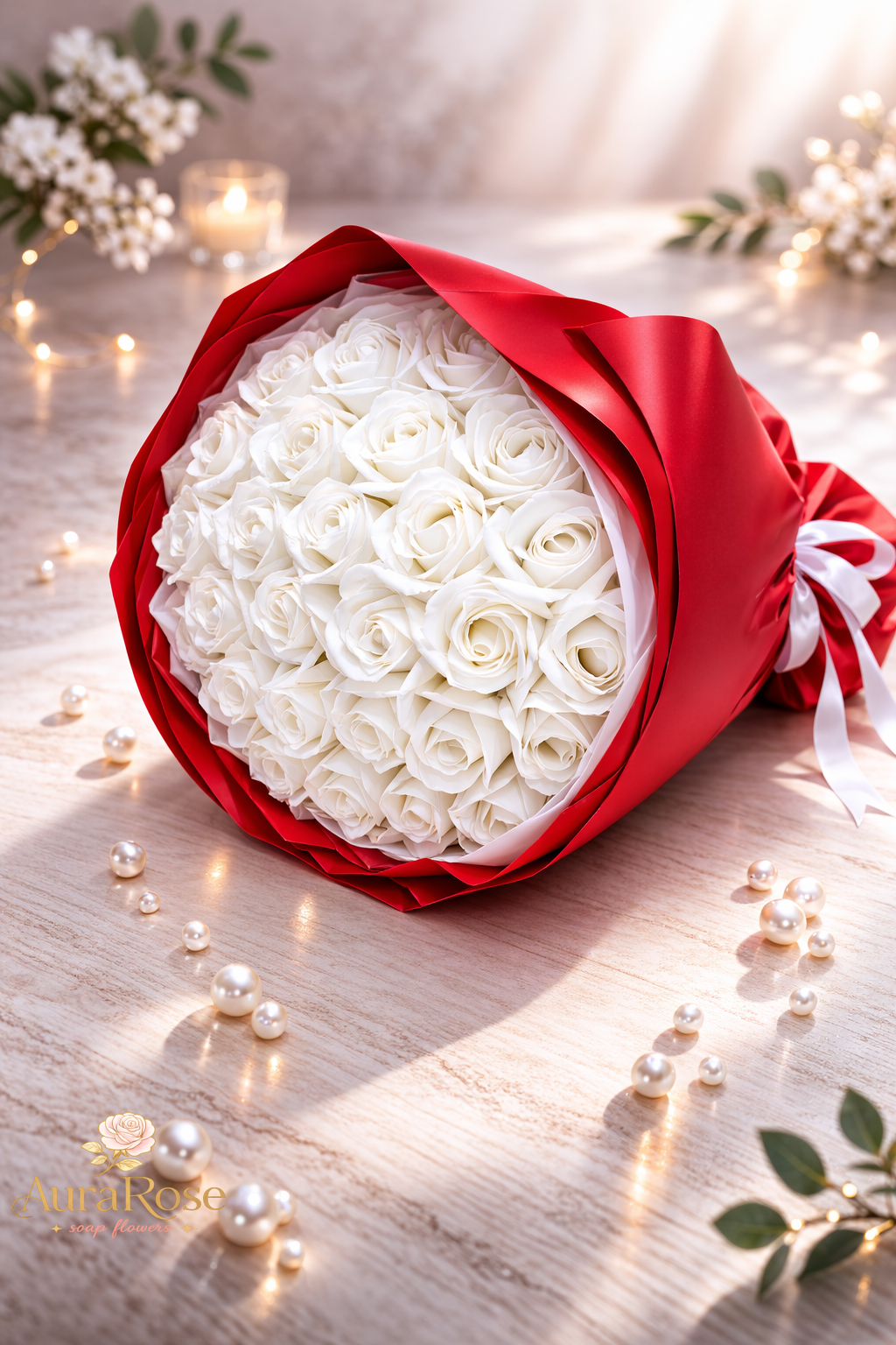 Букет из мыла, 35 мыльных роз, цветы, на день рождения , подарок на день прождения