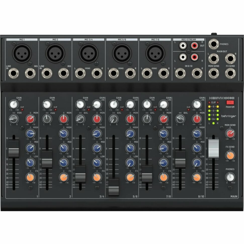 Микшерный пульт Behringer Xenyx 1003B, 10 каналов, 5 микрофонных преампов, 2456403