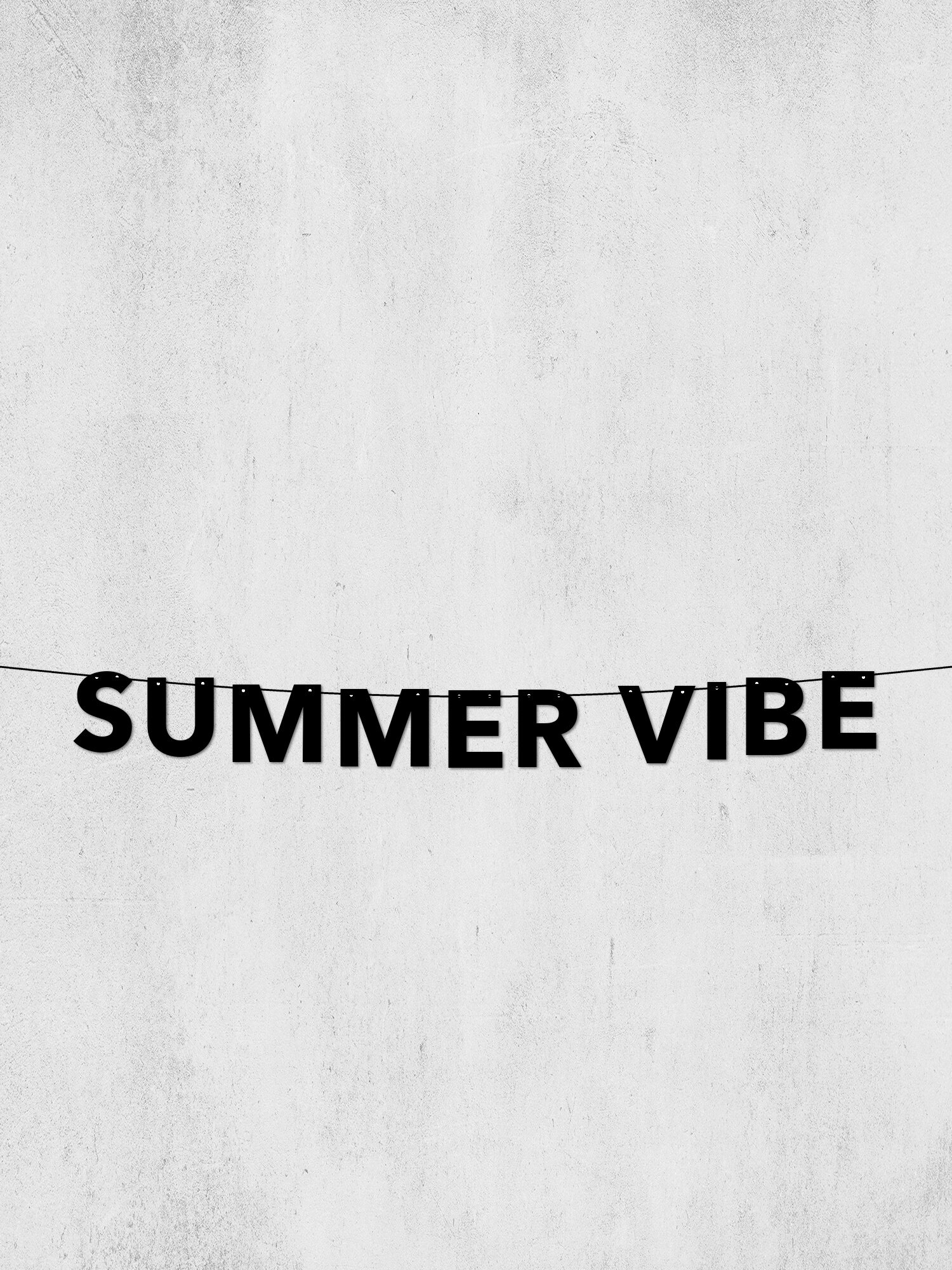 Гирлянда Summer Vibe - Стильный Декор для Кафе и Баров, Долговечные Буквы 10 см, Легкое Крепление