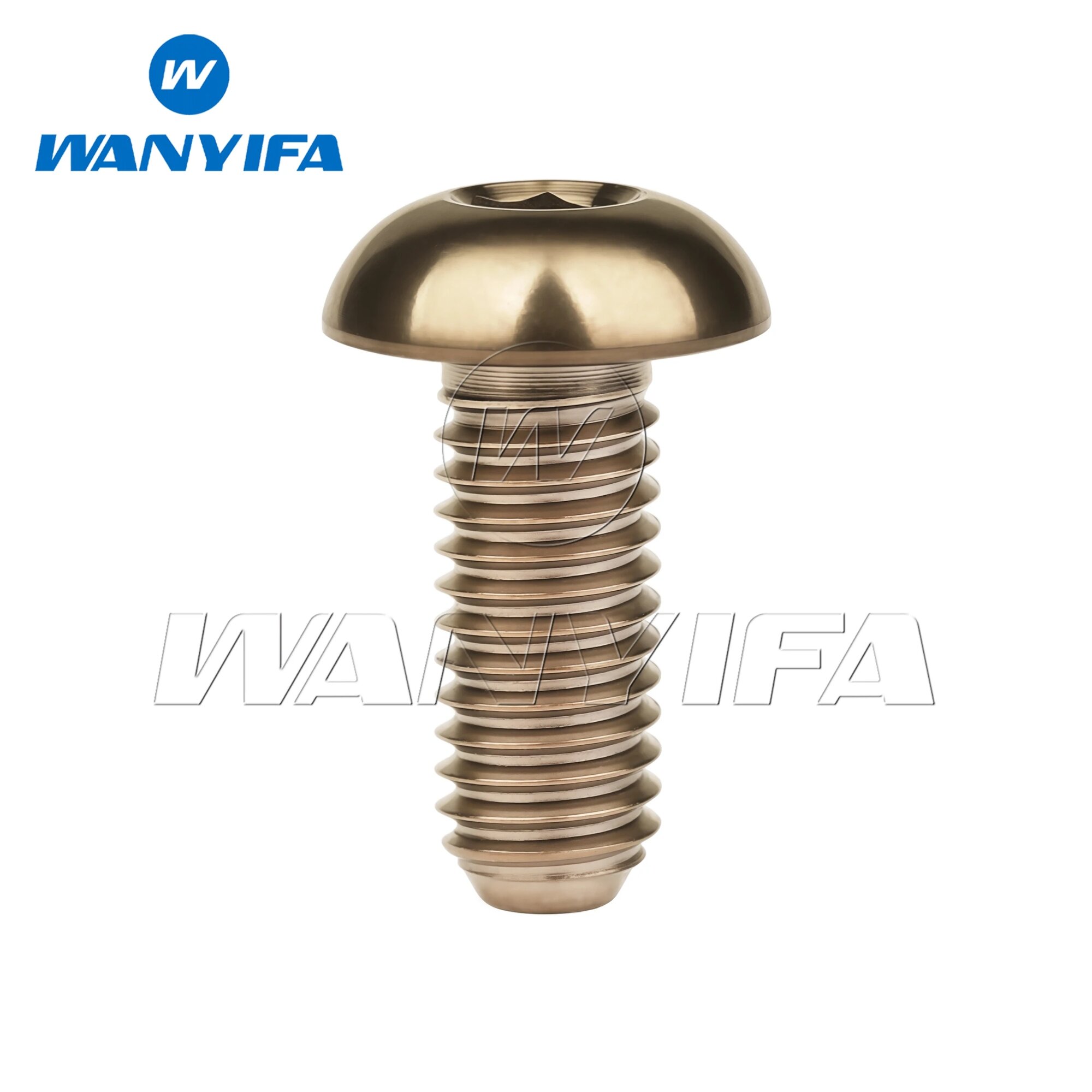 Tитановые болты Wanyifa M5M6M8 X8/10/12/15/16/18/20/25/30/35 мм M5, Bronze, 18mm