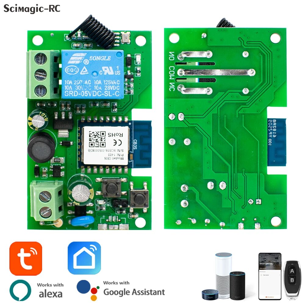 Scimagic-RC Умный релейный переключатель Zigbee 220В TUYA 85-250V