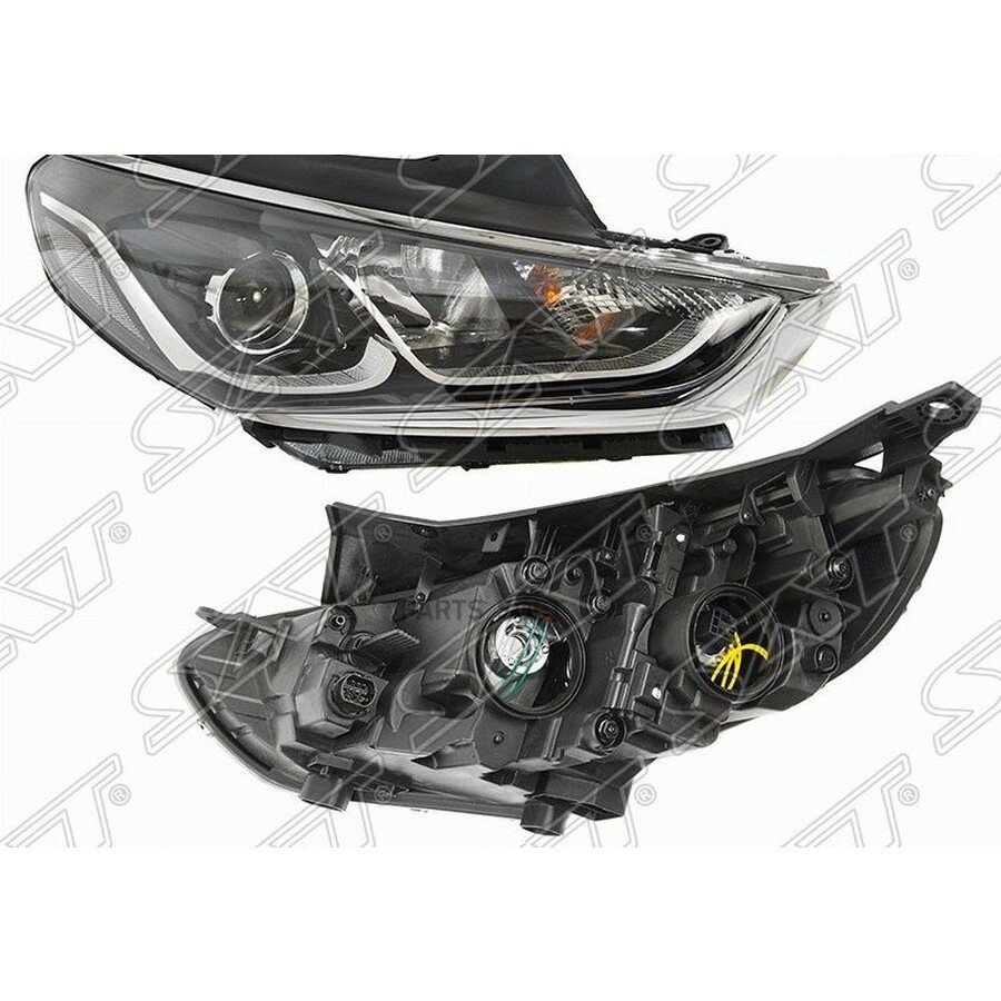 Фара Hyundai Sonata 17-19 (Справа/ Галоген/ С электрокорректором) SAT ST-321-1115RMLDH | цена за 1 шт