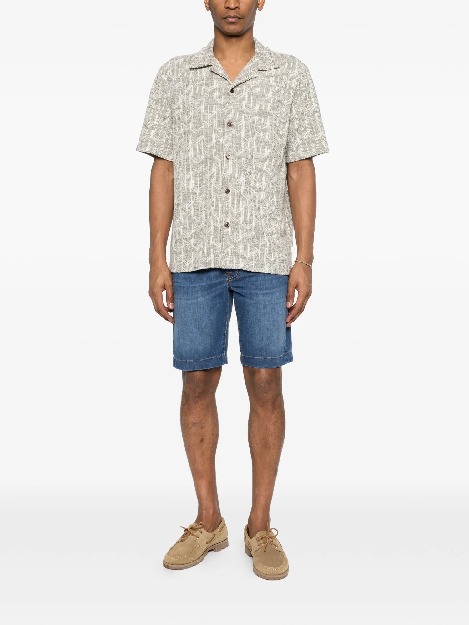 Шорты Jacob Cohen Logo-patch shorts, размер M, синий — фото 1