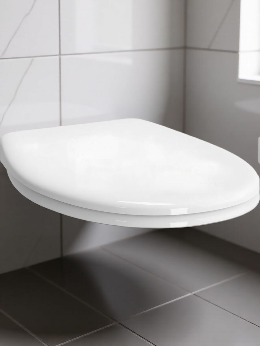 Крышка сиденье для унитаза термопласт c микролифтом (СУ 79.06.80) Fit Norm (301966) 803-003-709