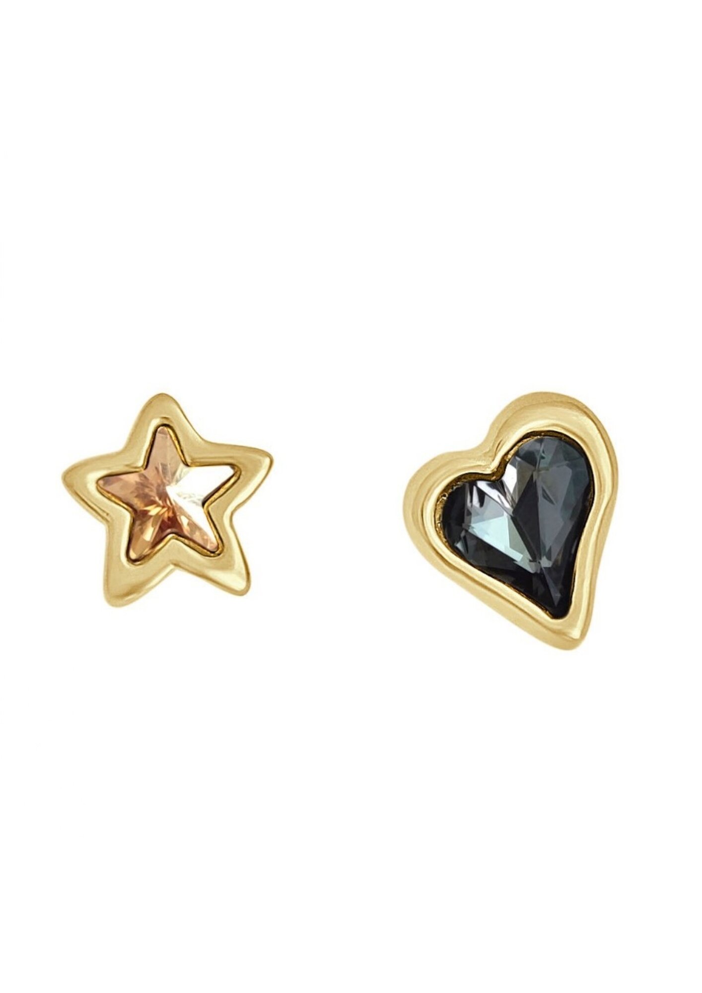 Серьги пусеты, кристаллы Swarovski